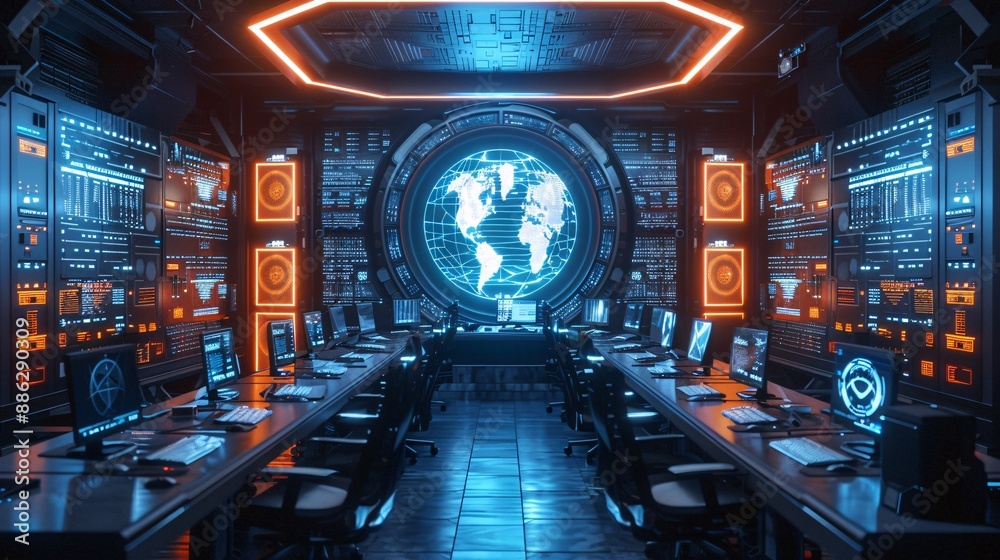 25. High-tech war room setting for digital crisis management and brand ...