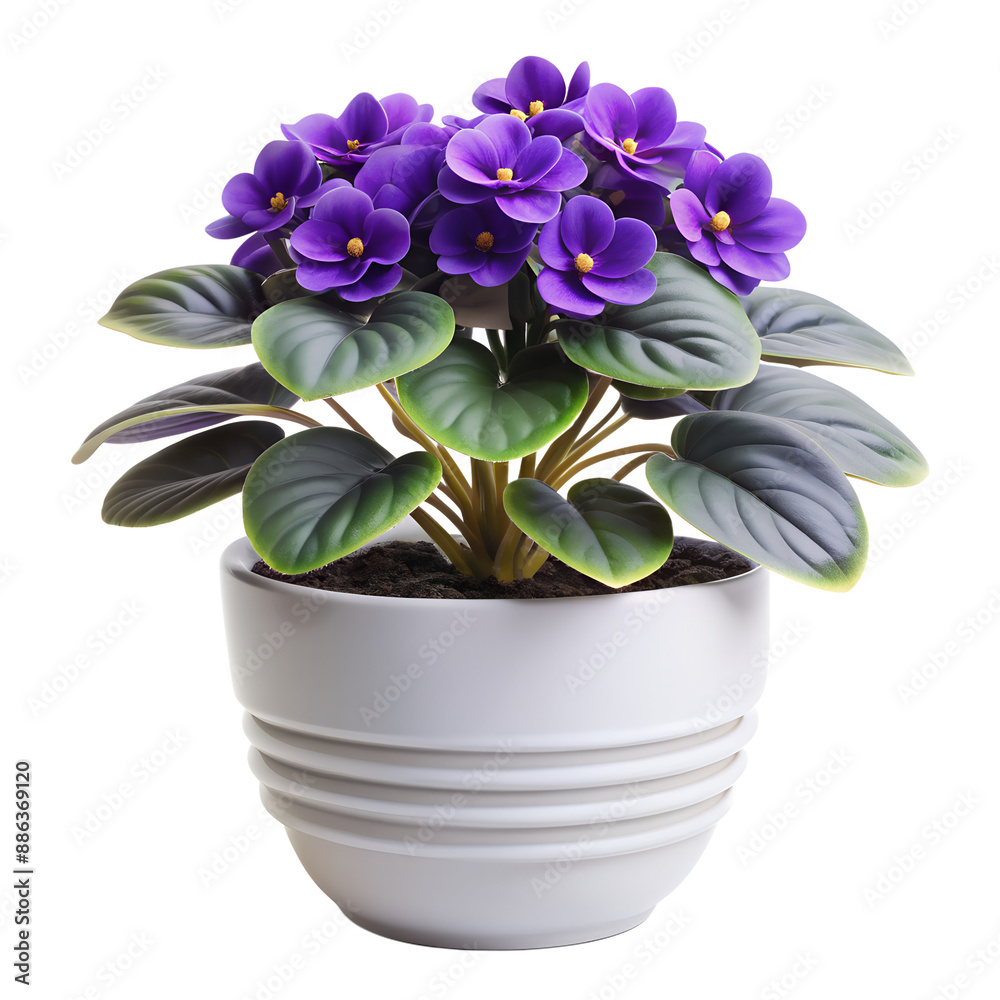 African Violet Tree Plant tree with latest design pot white transparent ...