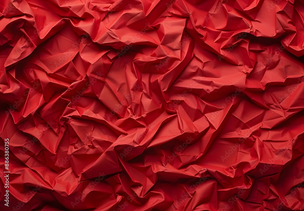 Red Wrinkled Paper Texture Background Stock Photo | Adobe Stock