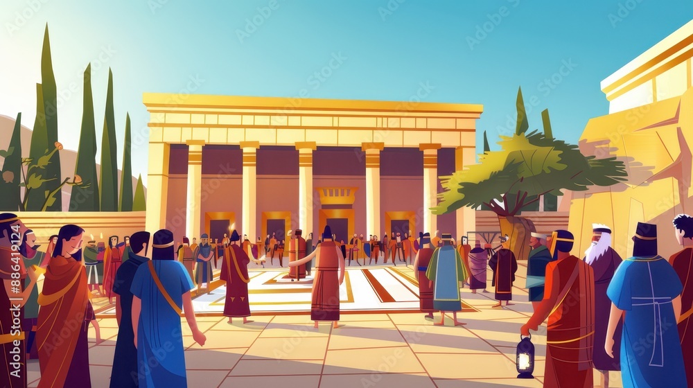 Exodus : Biblical Illustration of the Sixth Plague in Exodus ...