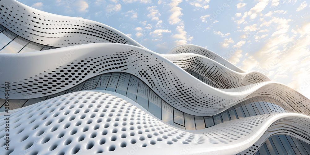 The buildings exterior is made up of a lattice of dprinted graphene ...