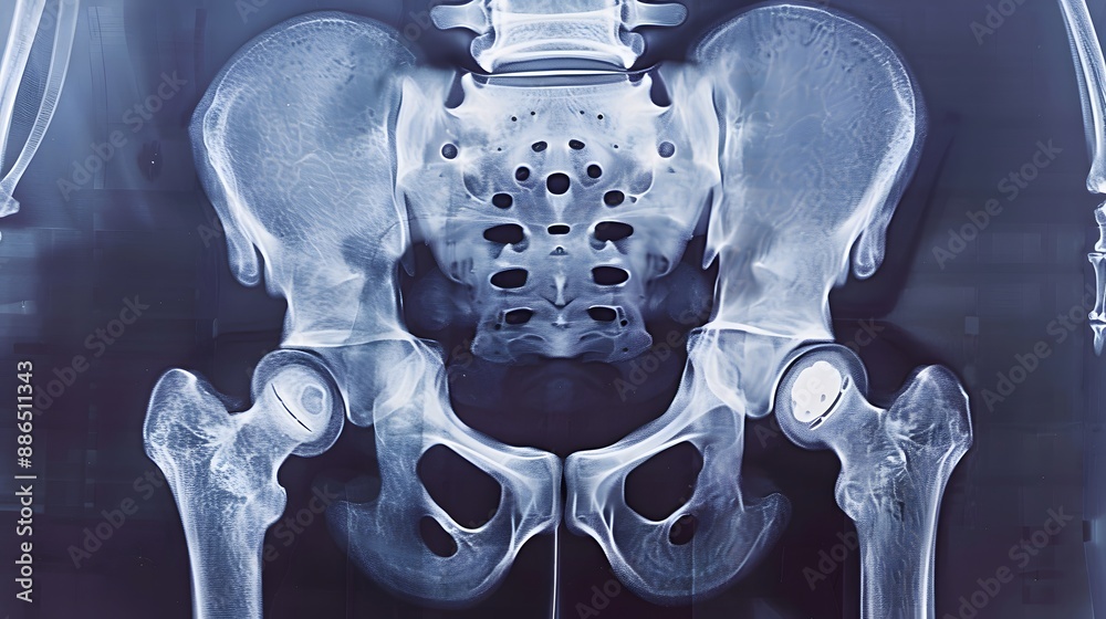 X Ray Of A Hip Replacement X Ray Image Of A Human Hip With A 8518