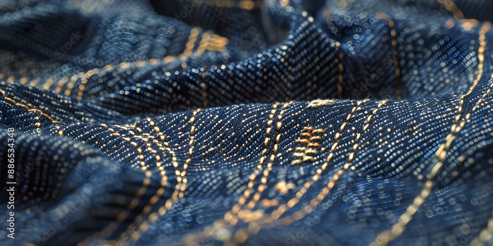 Sashiko Stitching A Technique for Visible Mending on Jeans. Concept ...