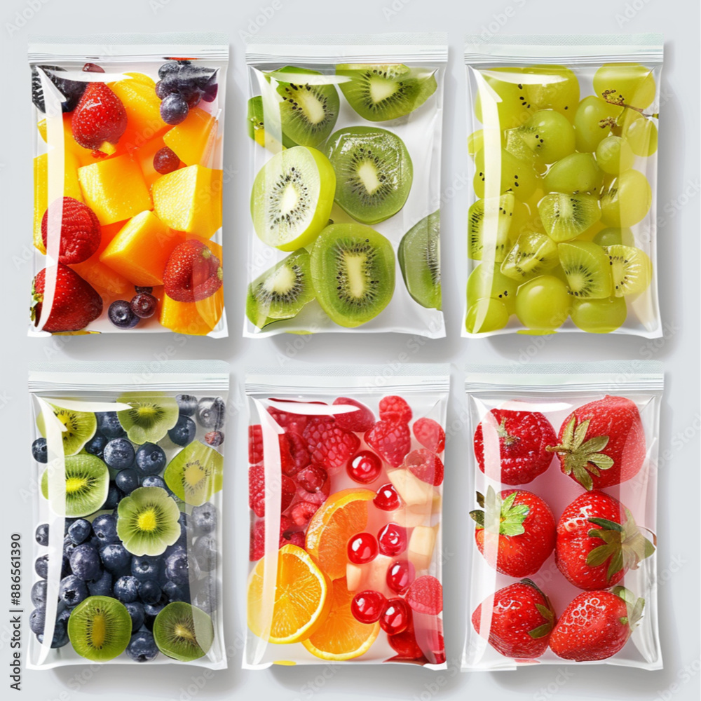 A pouch for jelly with different fruit sachet fun concept target market ...
