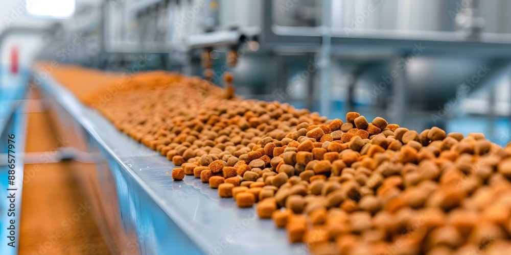 Production Facility Specializing in Dry Pet Food Pellets for Dogs and ...