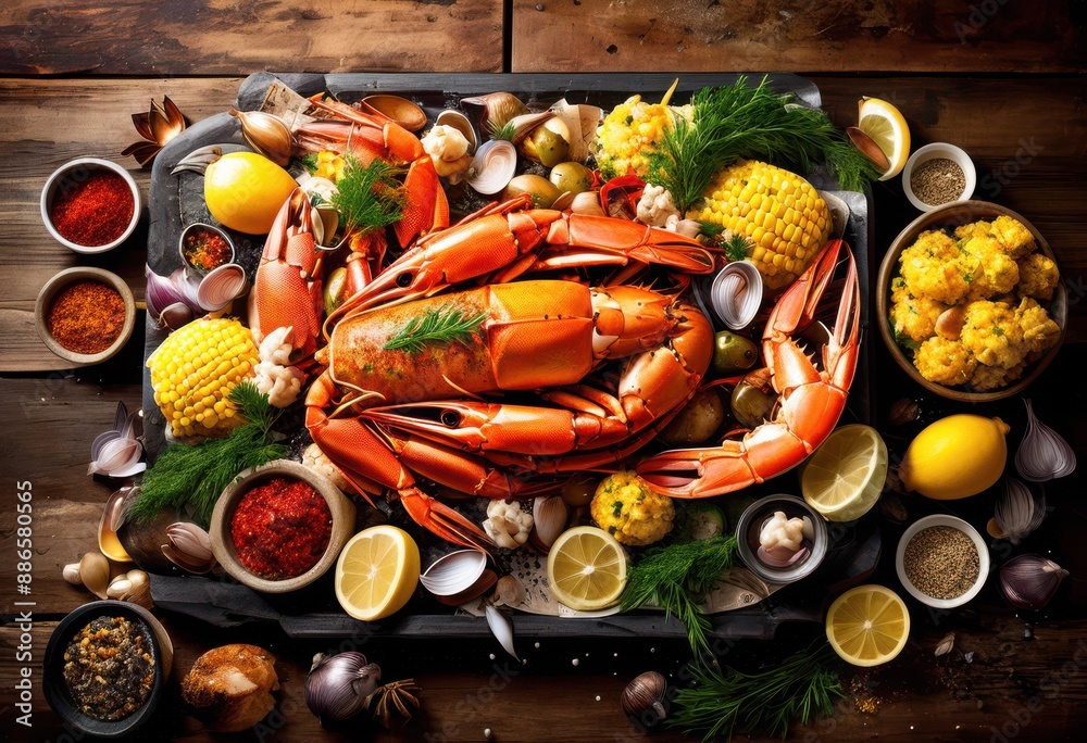 delicious steaming seafood boil newspaper culinary seafood feast ...