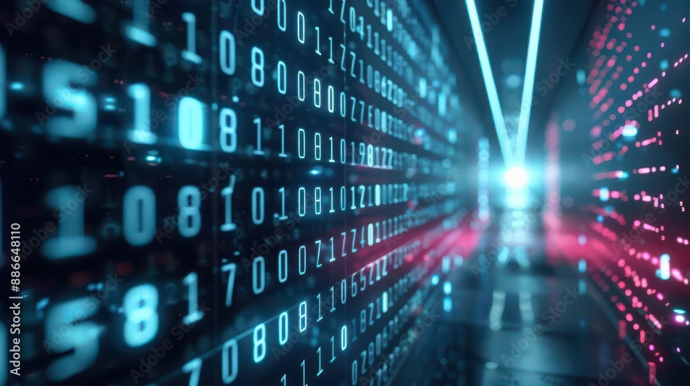 Digital black market, floating holograms, neon underground network, cybercrime Stock ...