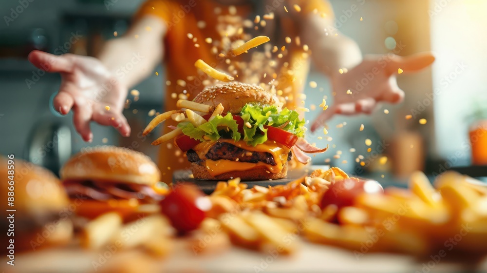 Person rejecting unhealthy food, symbolizing lifestyle changes to ...
