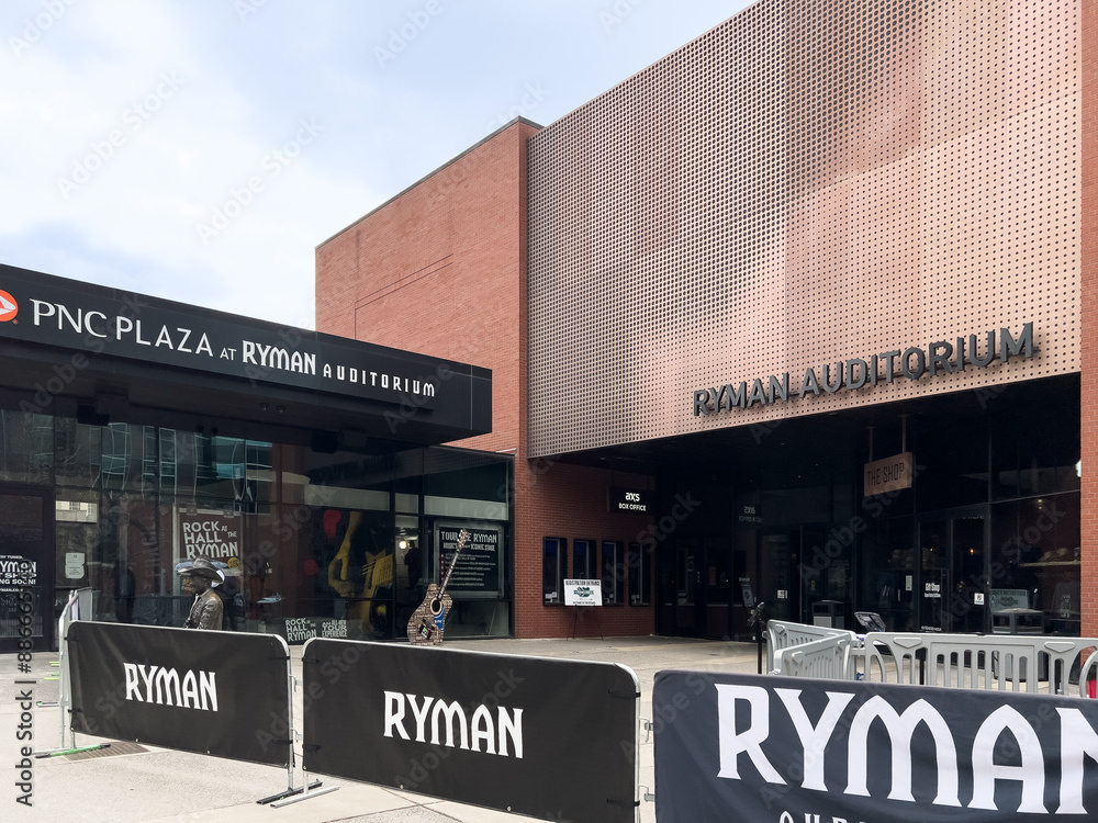 Nashville, TN, USA - March 14, 2023: The Ryman Auditorium is a world ...