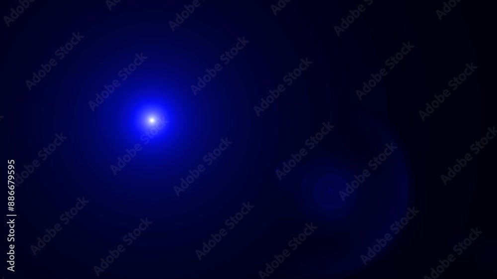 blue optical lens flares light effect streaks shine ray moving from ...