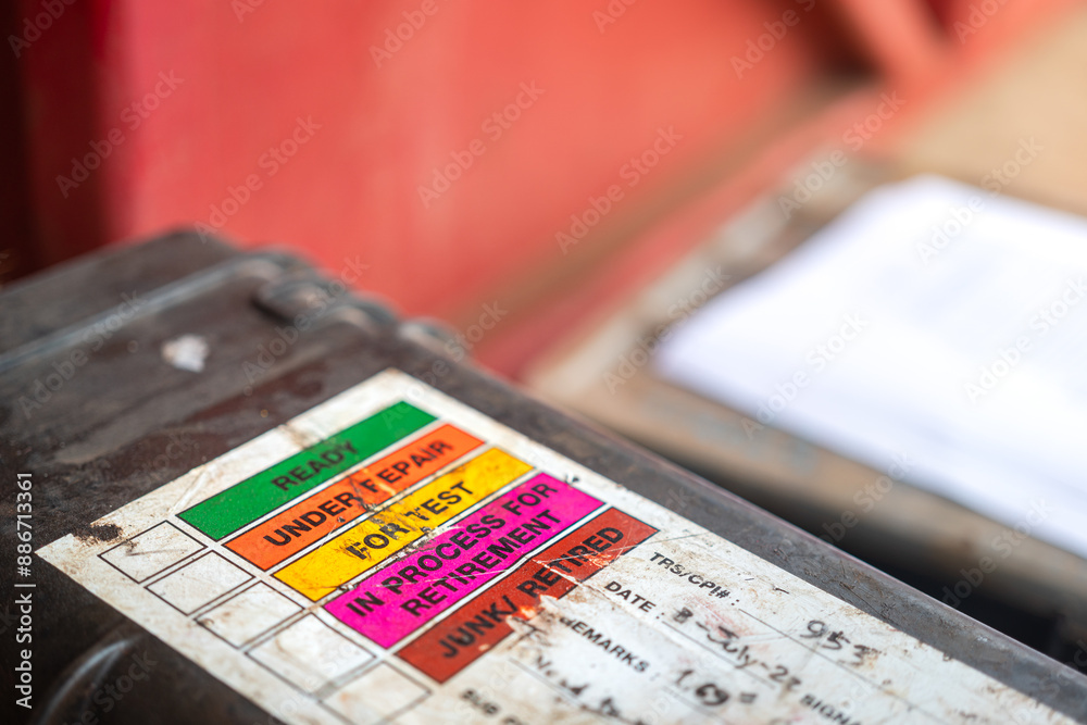 Tool and equipment inspection checklist that installed toolbox, it use ...