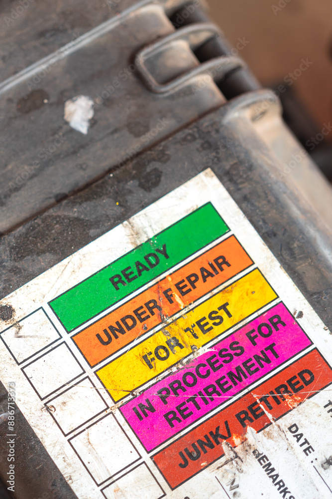 Tool and equipment inspection checklist that installed toolbox, it use ...