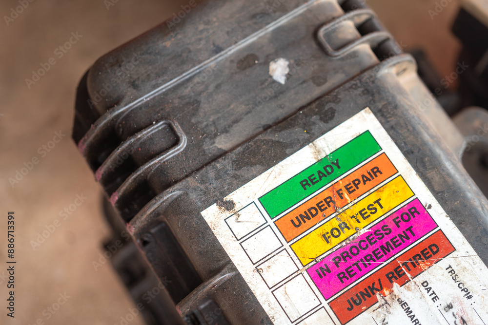 Tool and equipment inspection checklist that installed toolbox, it use ...