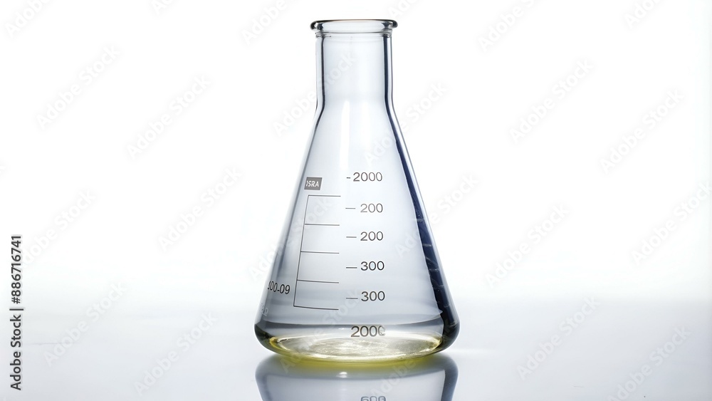 gz451 GrafikZeichnung - german: Labor / Chemie / Erlenmeyerkolben ...