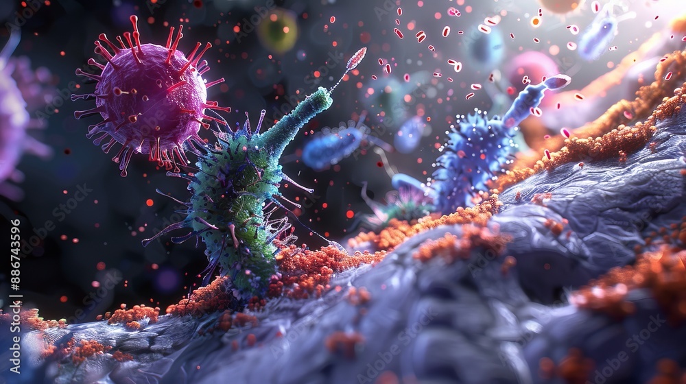 Immune Warrior Antibodies in Action A dynamic illustration of the body ...