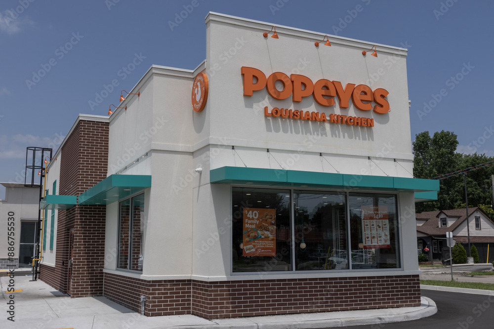 Popeyes Louisiana Kitchen Fast Food Restaurant. Popeyes is known for ...