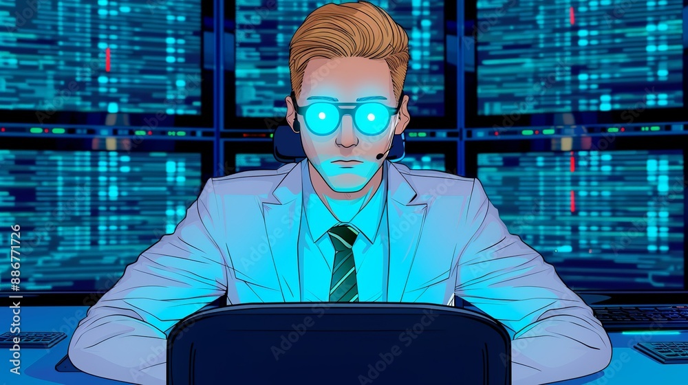 Cartoon strip illustrating the importance of cybersecurity practices in ...