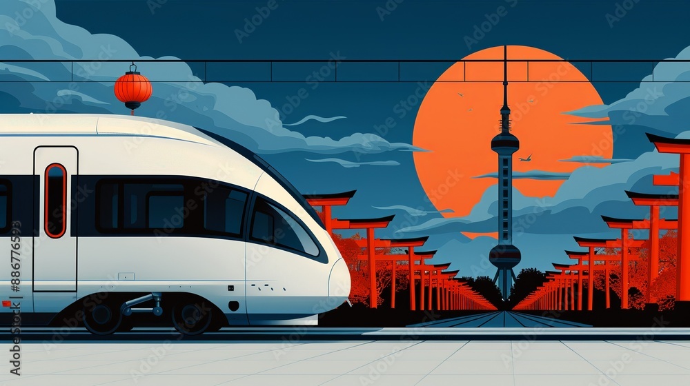 Cartoon strip illustrating the evolution of transportation ...