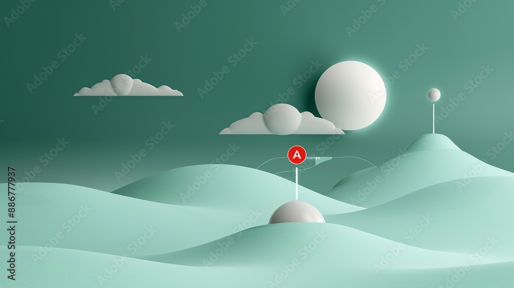 Conceptual illustration of the carbon cycle and its impact on climate ...