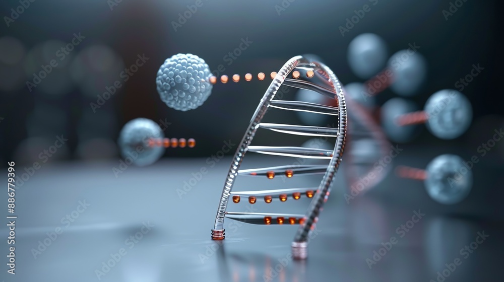 Educational diagram explaining the principles of molecular biology and ...