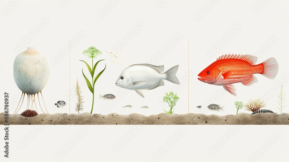 Educational diagram explaining the anatomy of marine ecosystems and ...