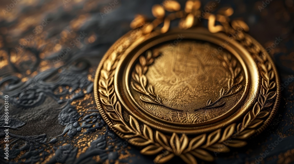 An elegant script accompanies the golden seal of approval on a ...
