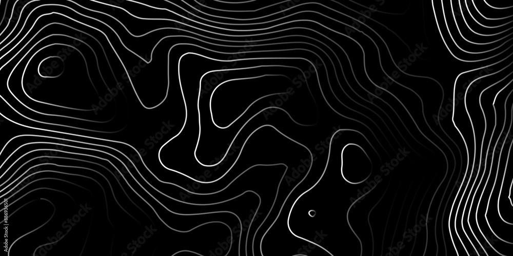 Topographic map background geographic line map with elevation ...