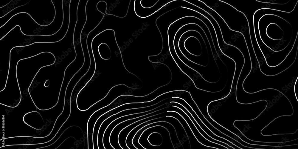 Topographic map background geographic line map with elevation ...