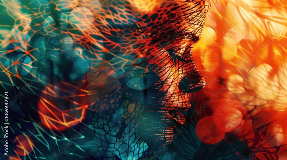 Emotional Hand-drawn Scenes in Triadic Colors - Digital Art with ...