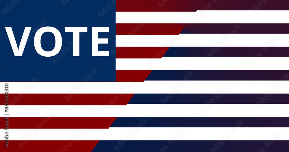 simplified abstract creative vote background in the colors of the flag ...