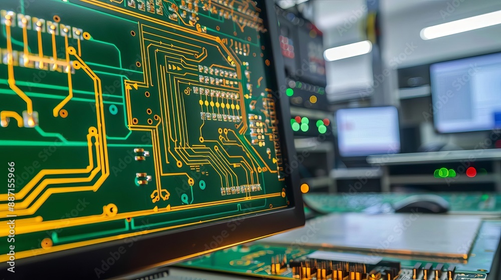 Electronic Print Circuit board Circuit Schematic Detailed circuit ...