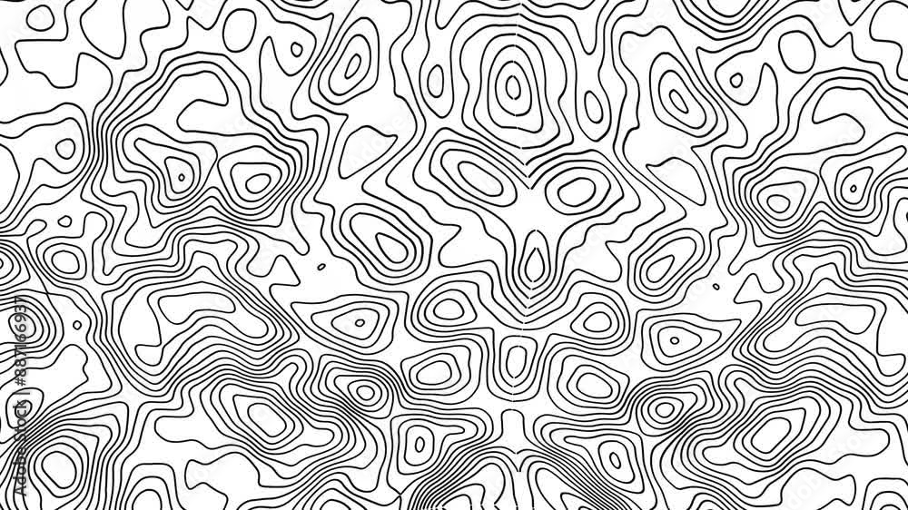 contours Geographic mountain topography vector illustration ...