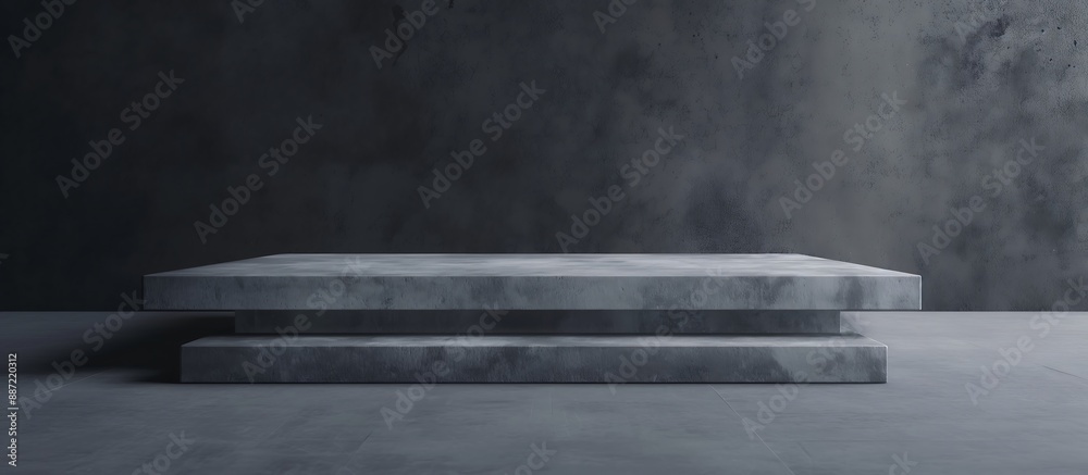 Layered Concrete Platform A multi-layered concrete platform with a ...