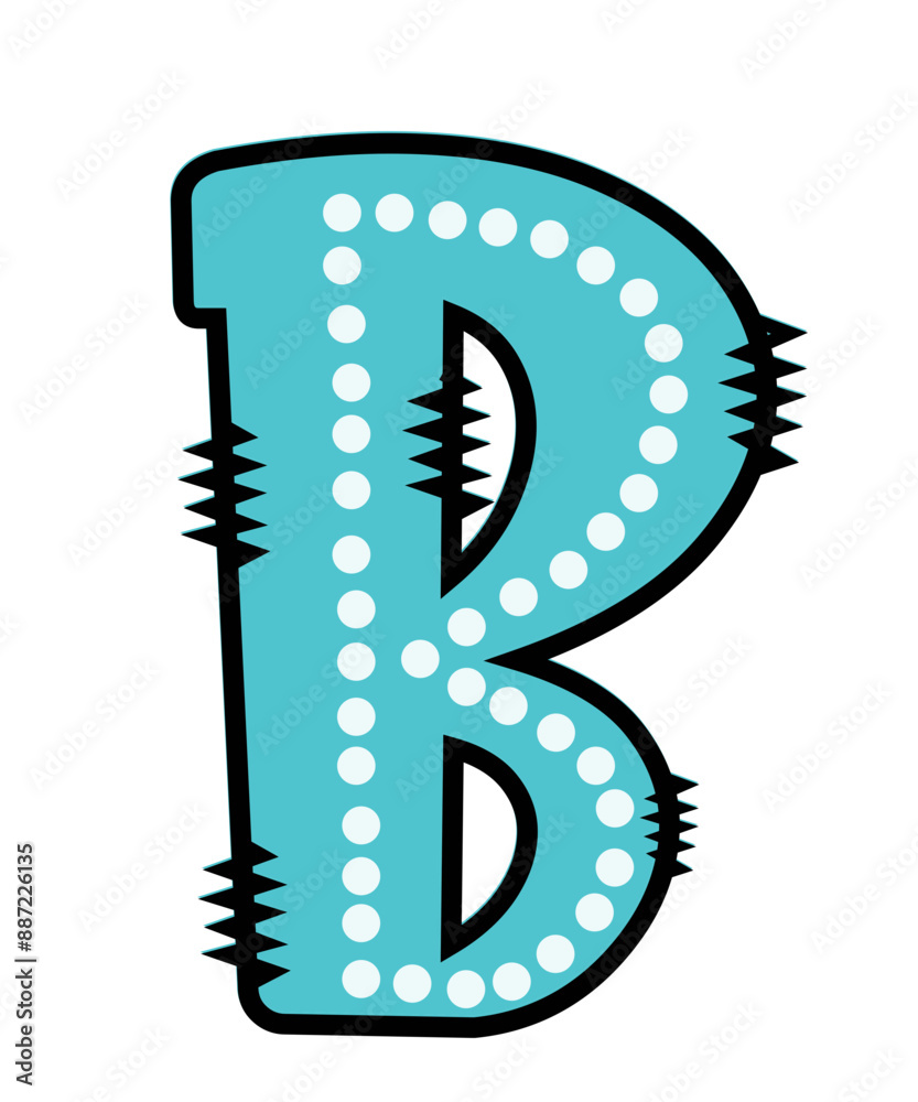 Dalmatian Dots Doodle Bright Alphabet Letters font svg png, Dalmatian ...