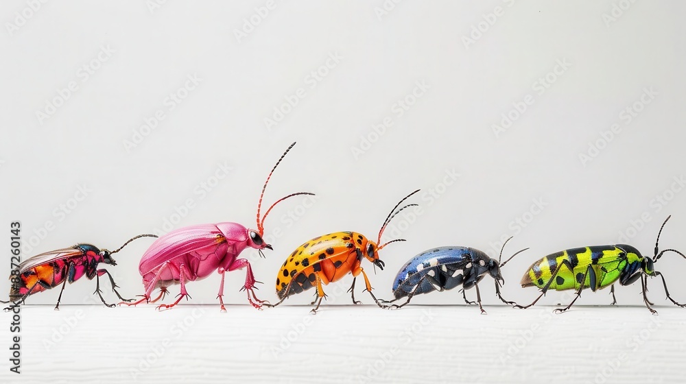 Evolutionary stages of insects showcasing biological diversity ...