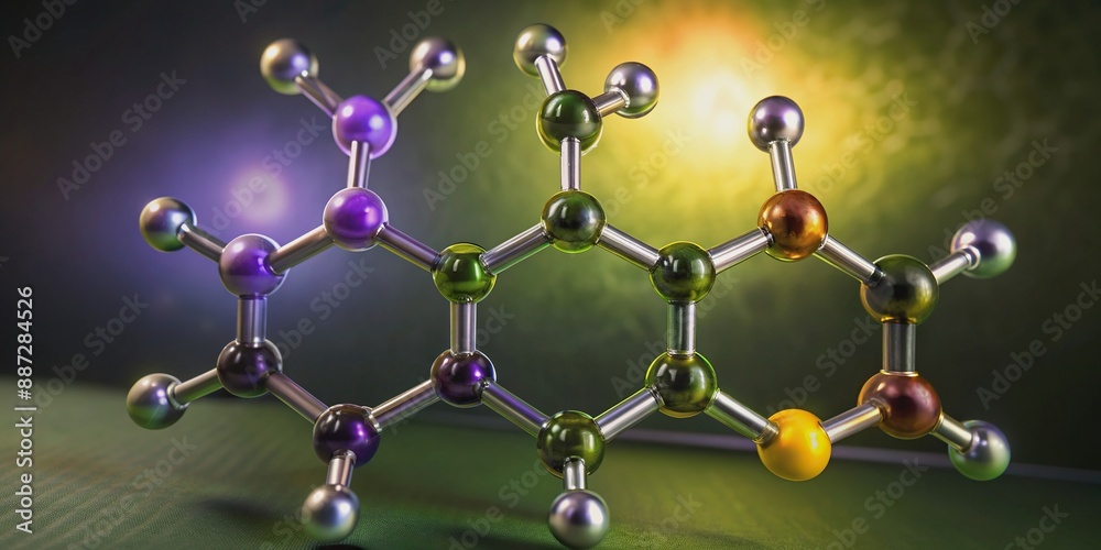 Chloroform molecule structure with labels as solvent, reagent ...