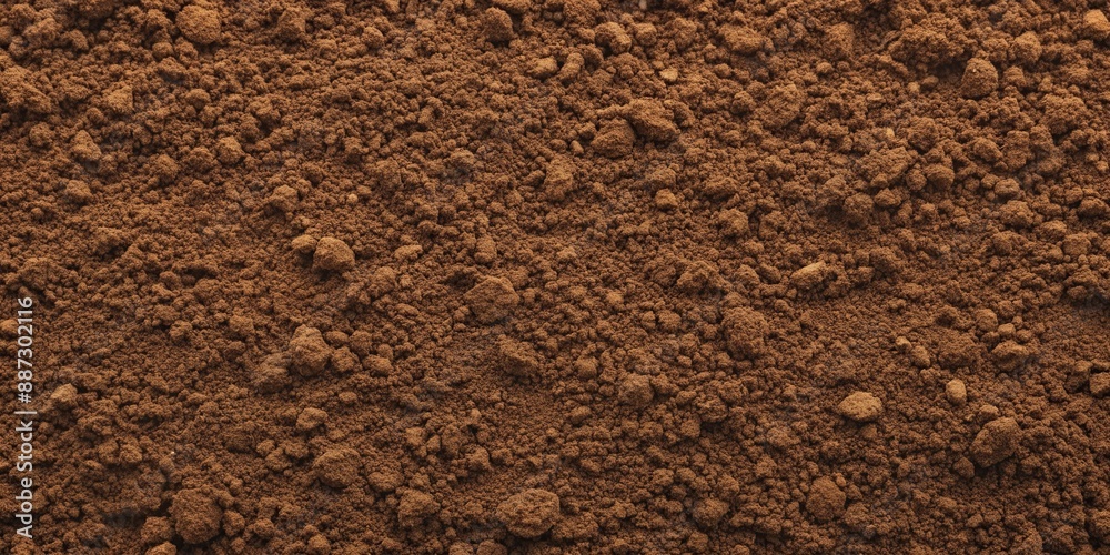 Rich fertile clay soil background with soft texture and deep brown ...