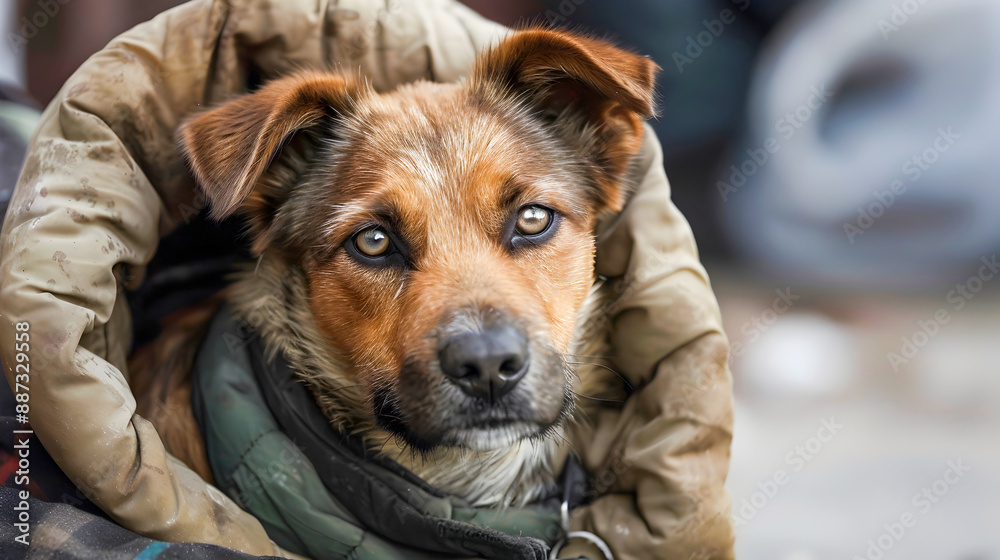 Homeless and Vulnerable Stray Dog Desperately Seeking Shelter and ...