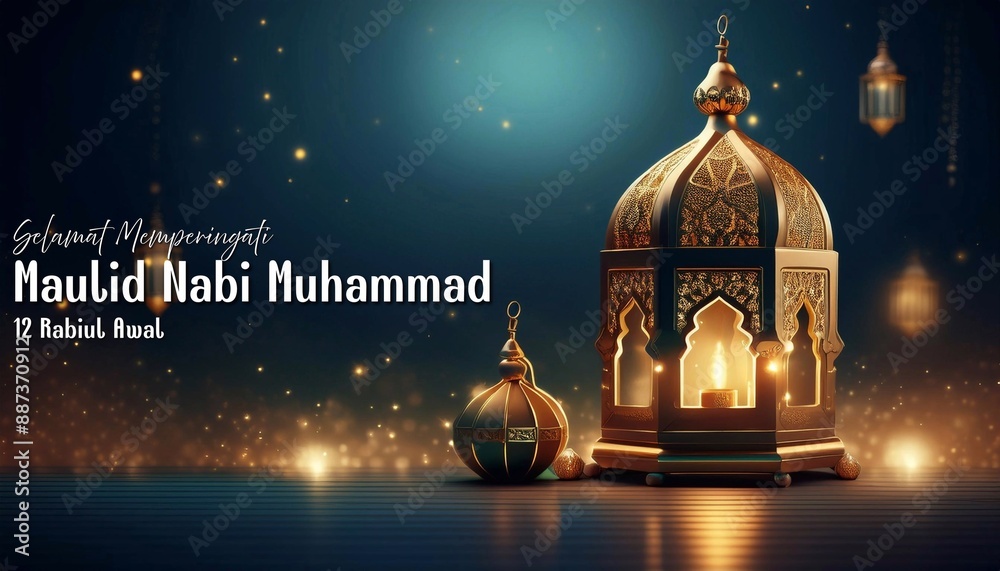 Happy Birthday of Prophet Muhammad. Milad un Nabi Mubarak Means Happy ...