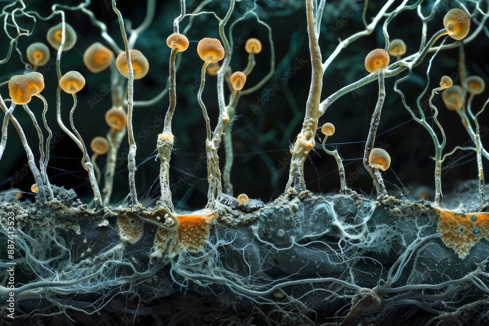 Mycorrhizal Fungi: A high-resolution image of mycorrhizal fungi ...