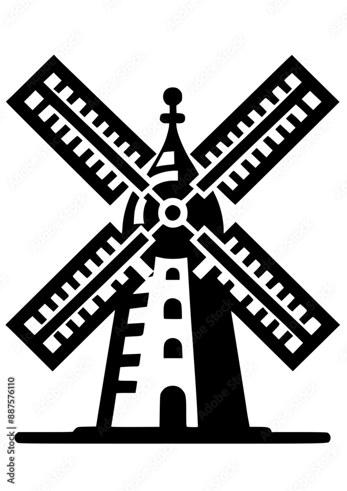 Windmill svg, Wind SVG, Power station SVG, Windmill Design, Farm SVG ...