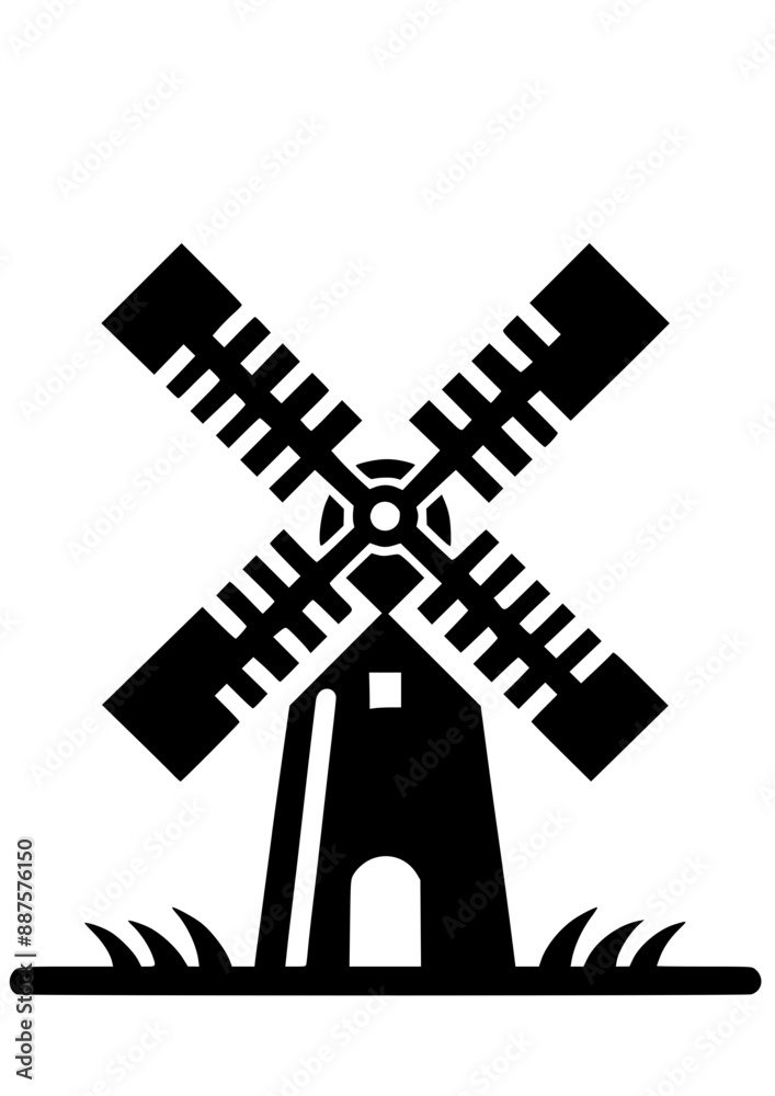 Windmill svg, Wind SVG, Power station SVG, Windmill Design, Farm SVG ...