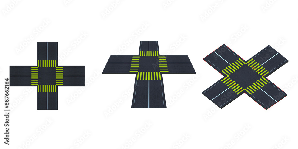 Traffic lines of zebra crossings, Asphalt marked on road, pedestrian ...