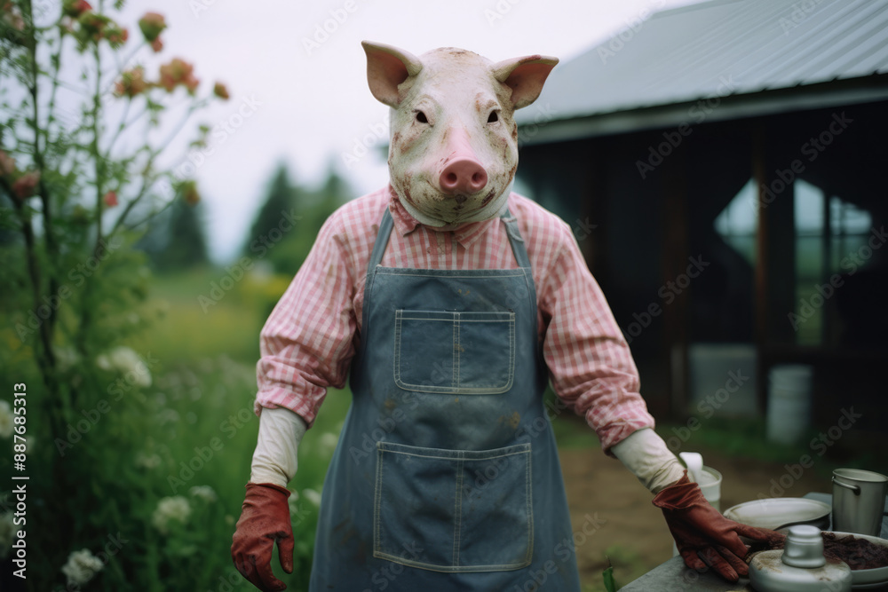 豚, 動物, 怪物, ホラー, 豚人間, 豚の頭, 料理人, pig, animal, monster, horror, pig man ...