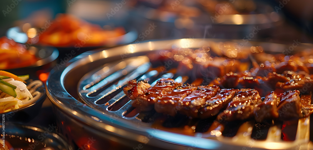 Foto de "Ultra-realistic Korean BBQ line-up, professional Michelin Star ...