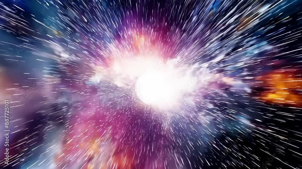 A hyperlapse journey through a supernova explosion in the cosmos ...