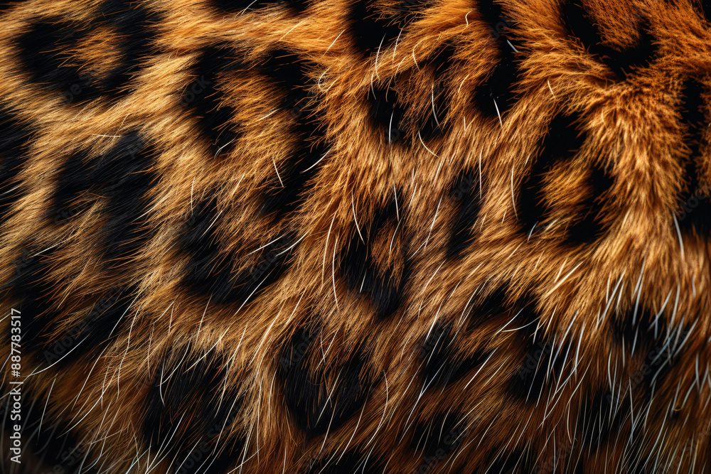 Leopards skin pattern, extreme close-up, top view, leopard fur texture ...