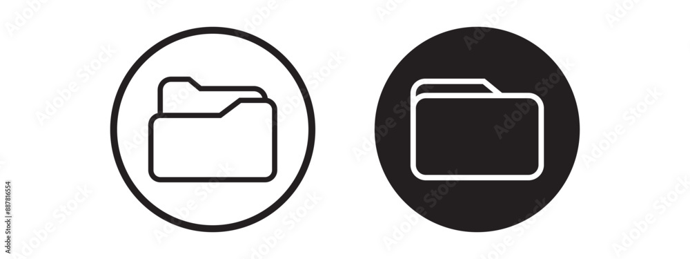 Vetor De Set Of File Folder Icon Document In Folder Data Folder 8303
