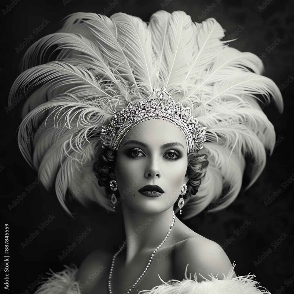 This Art Deco portrait pays homage to a timeless icon of the silver ...