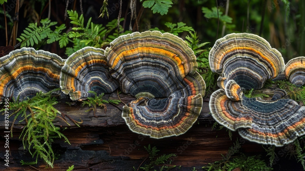 The species of turkey tail mushroom is Trametes versicolor. In the ...